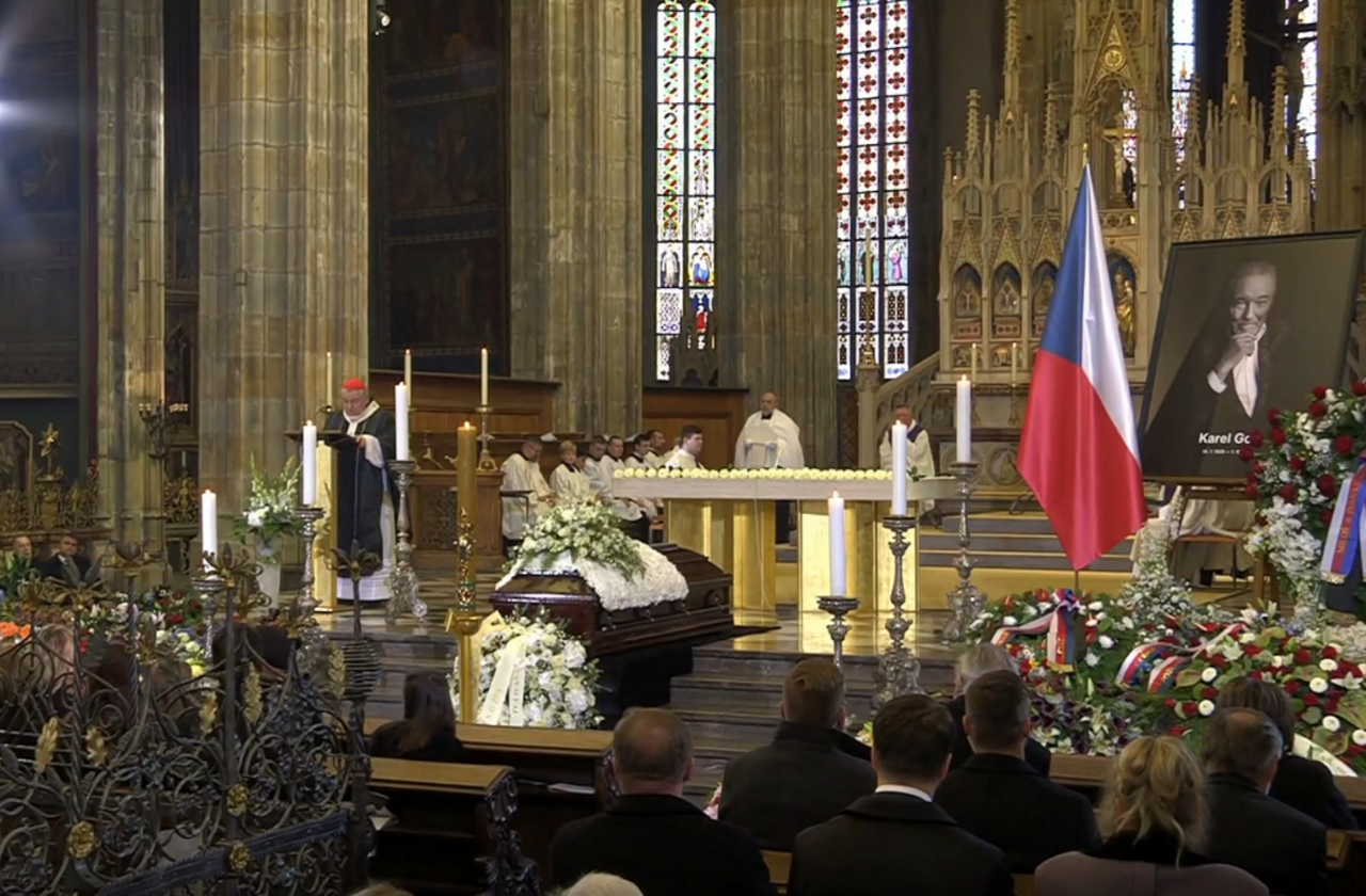 The Funeral of Karel Gott at the Prague Castle
