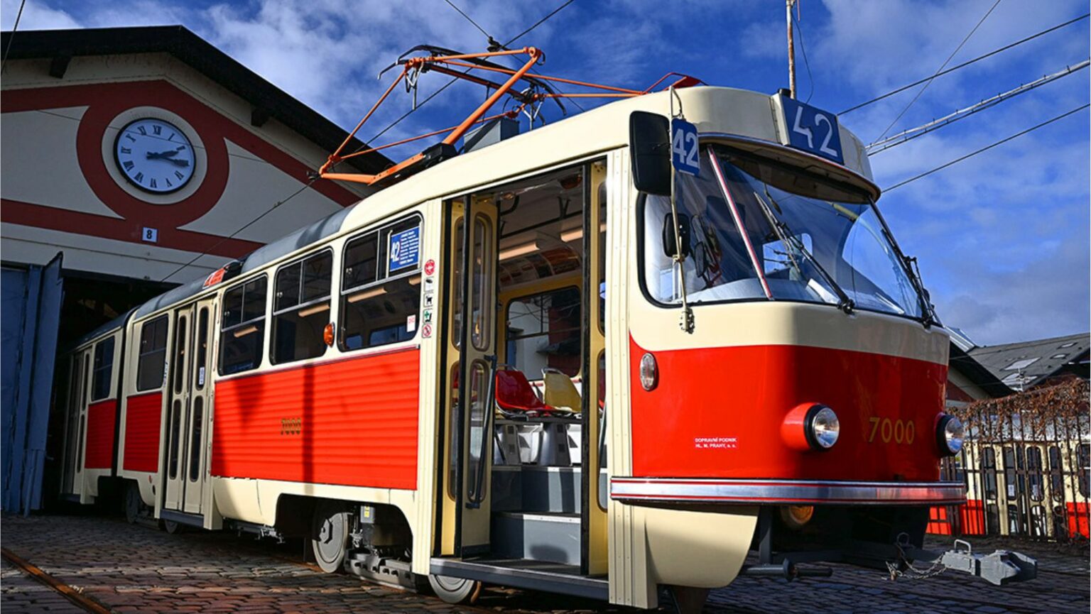 Going Retro! Restored Tatra K2 Tram Hits the Streets of Prague
