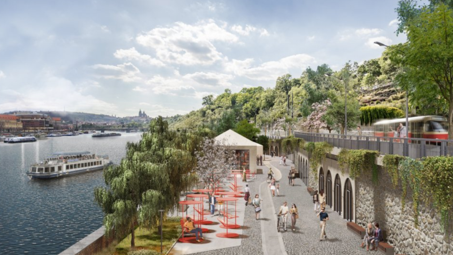 GALLERY: This is What the Embankment Under Letná Could Look Like